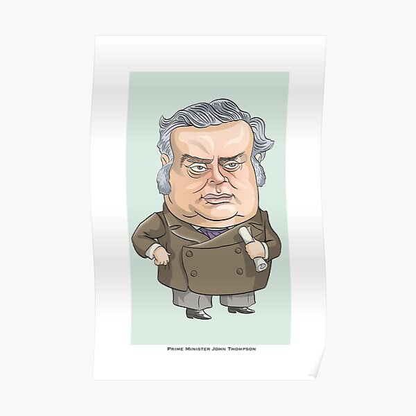 "Sir John Thompson" Poster by MacKaycartoons | Redbubble