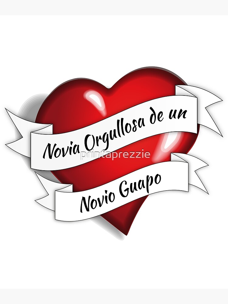 "Novia Orgulloso de una Novio Guapo" Poster by printaprezzie | Redbubble