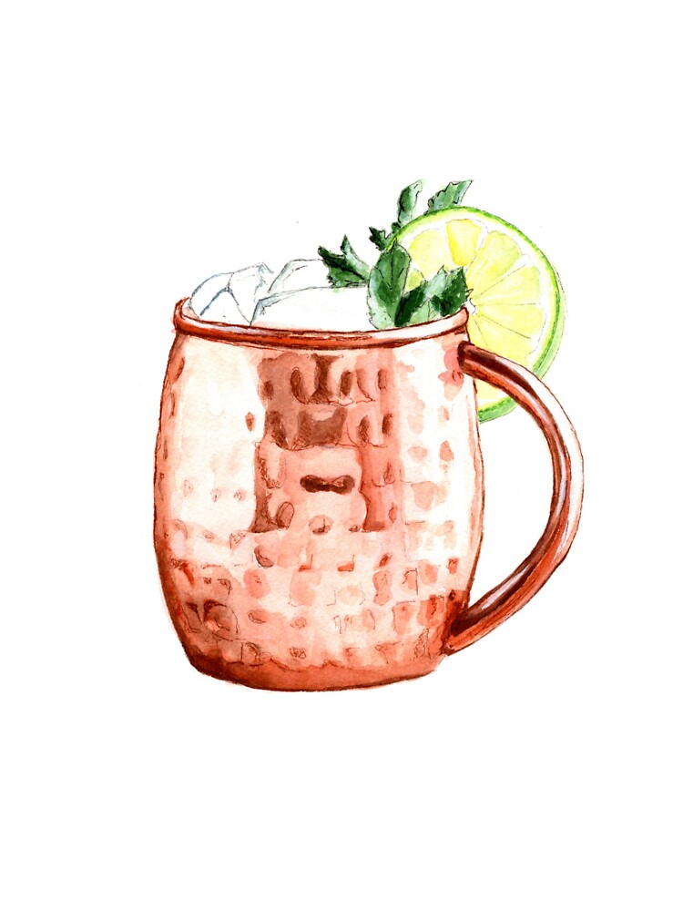 "moscow mule" Sticker for Sale by paperoni | Redbubble