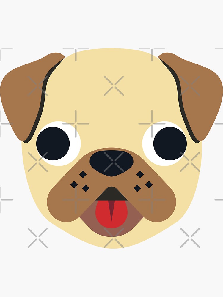 "Dog Face" Sticker for Sale by Torch | Redbubble