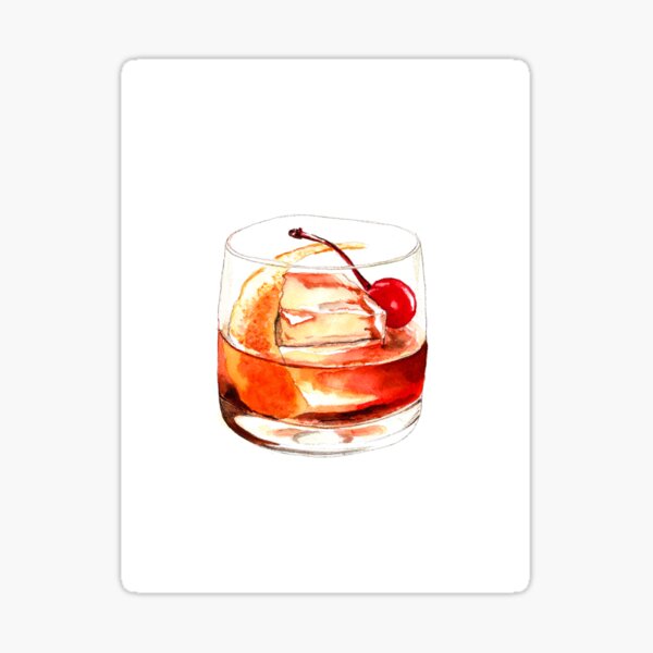 "old fashioned" Sticker for Sale by paperoni | Redbubble