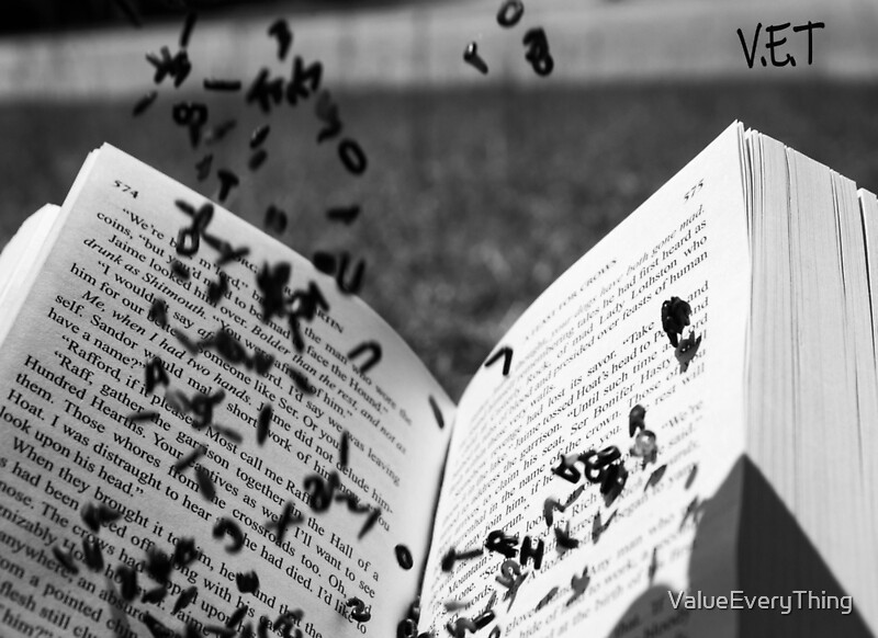 "Falling Letters" by ValueEveryThing | Redbubble
