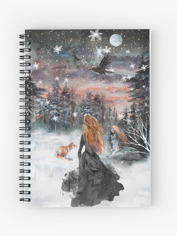 "Winter fairy tale" Journal by ArtStyleAlice | Redbubble