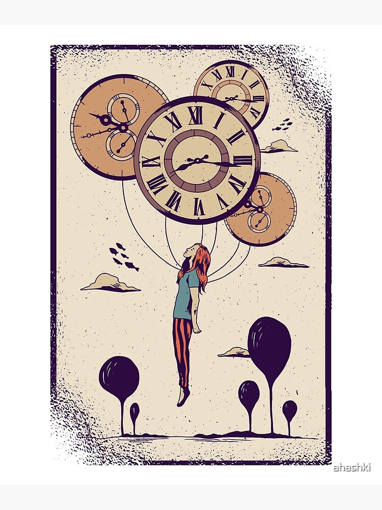 "Clock Girl" Poster for Sale by ahashki | Redbubble