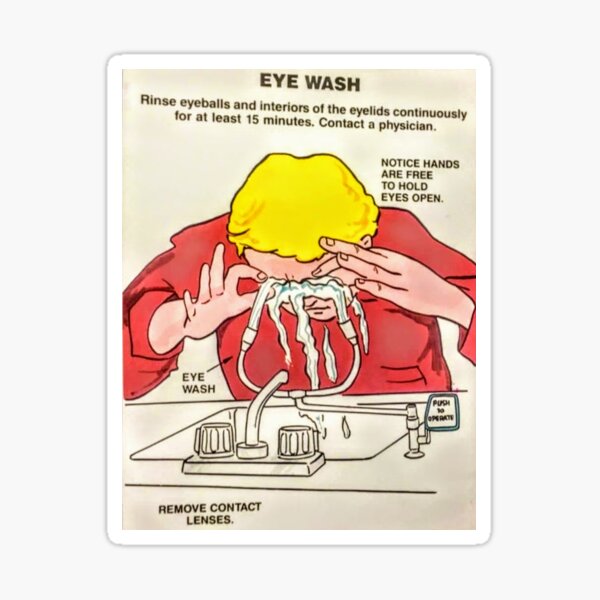 "Eye Wash" Sticker for Sale by tadencodd | Redbubble