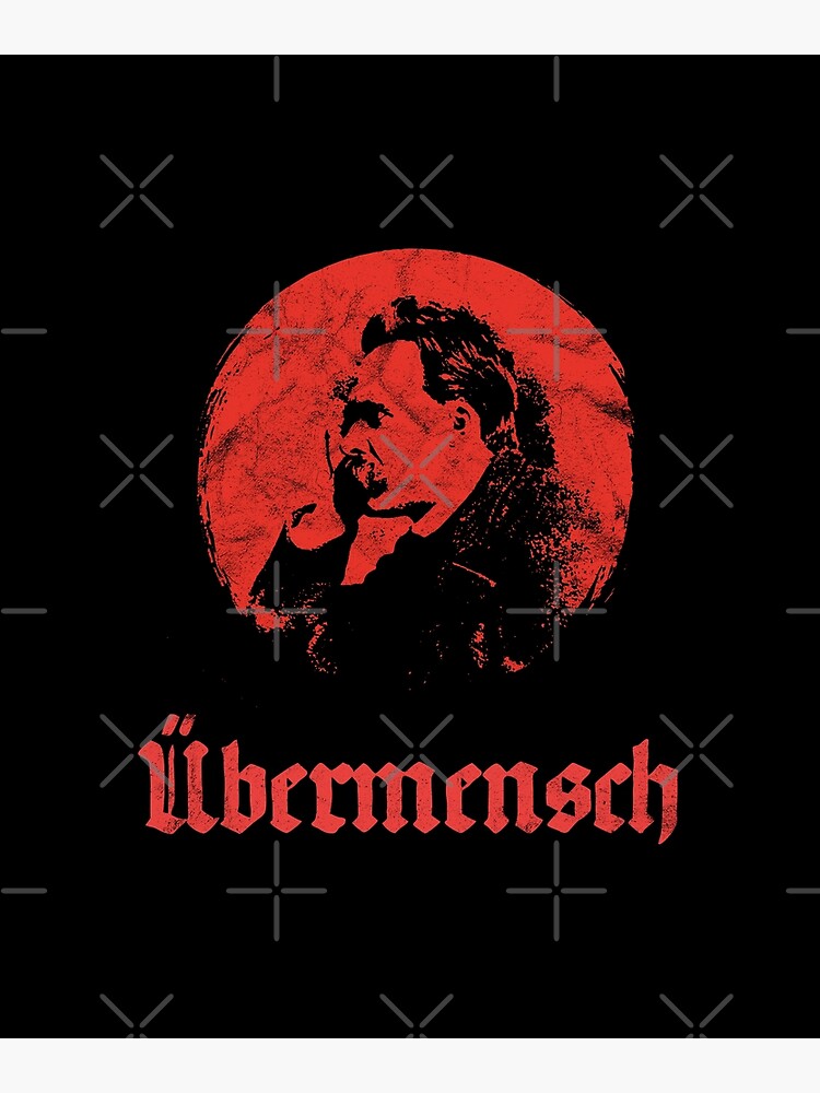 "Vintage Ubermensch Philosophy Nietzsche Kant Nihilism Design ...