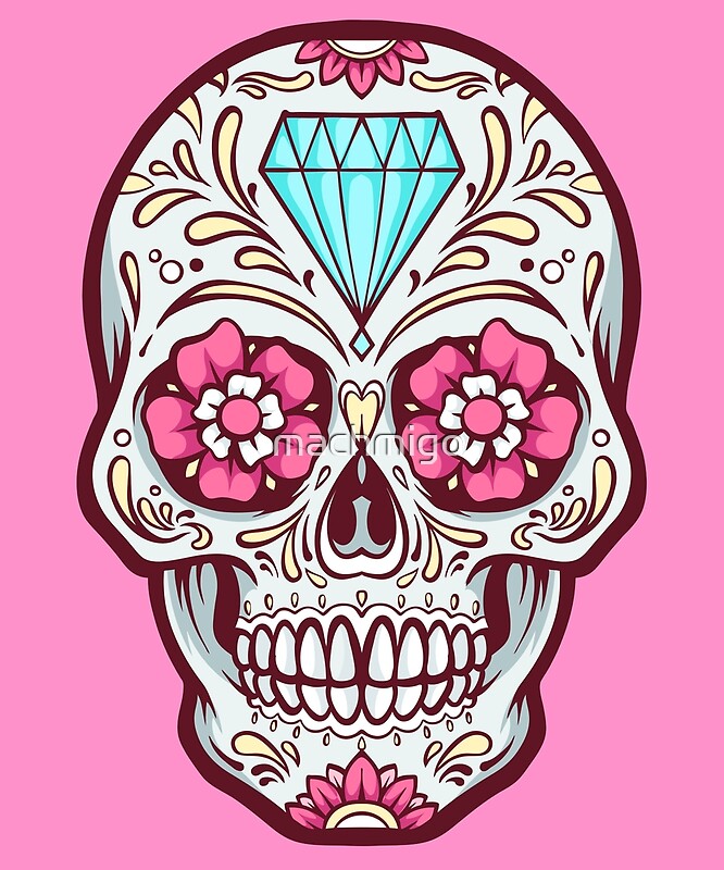 "Diamond Sugar Skull" by machmigo | Redbubble