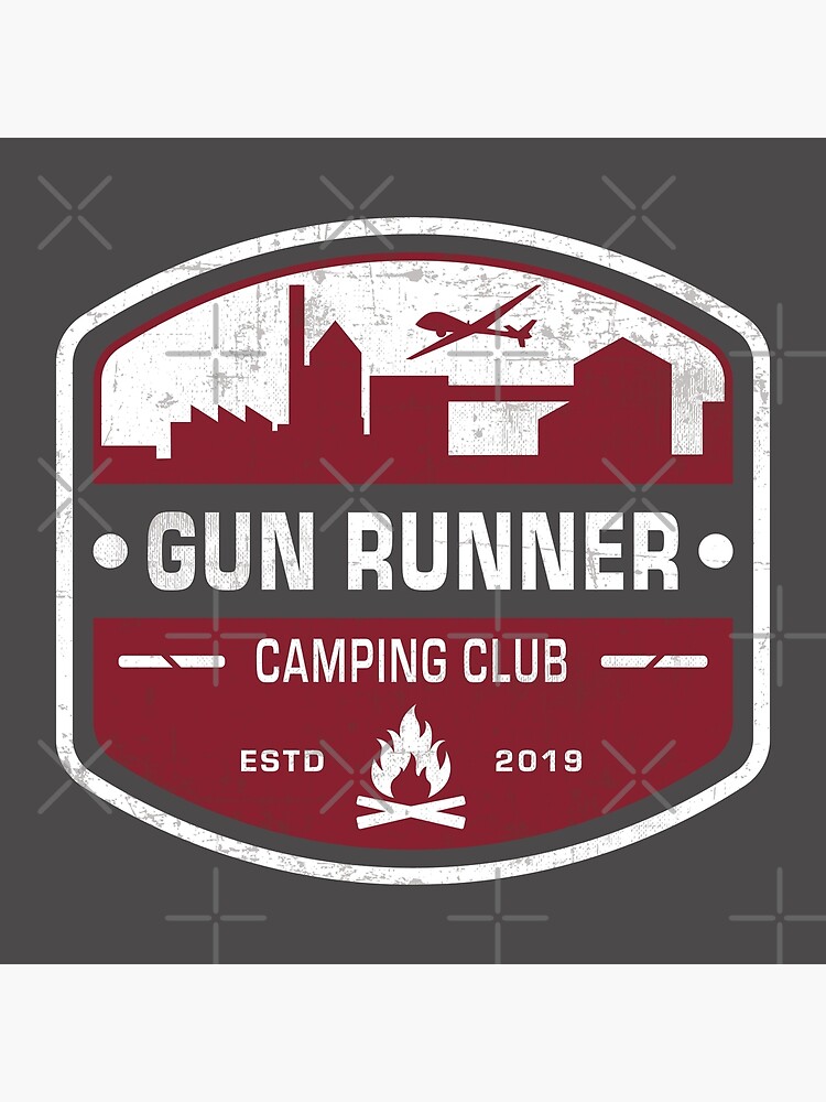 "Gun Runner Camping Club" Poster for Sale by creativearmory | Redbubble