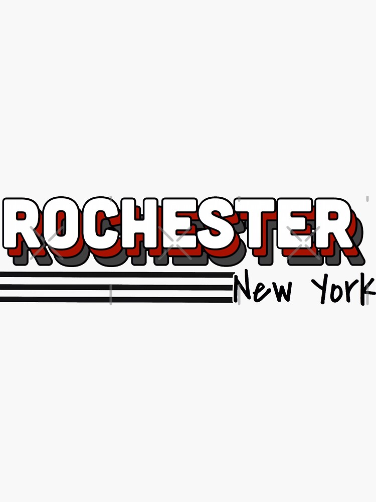 "Rochester New York" Sticker by moniquesb | Redbubble