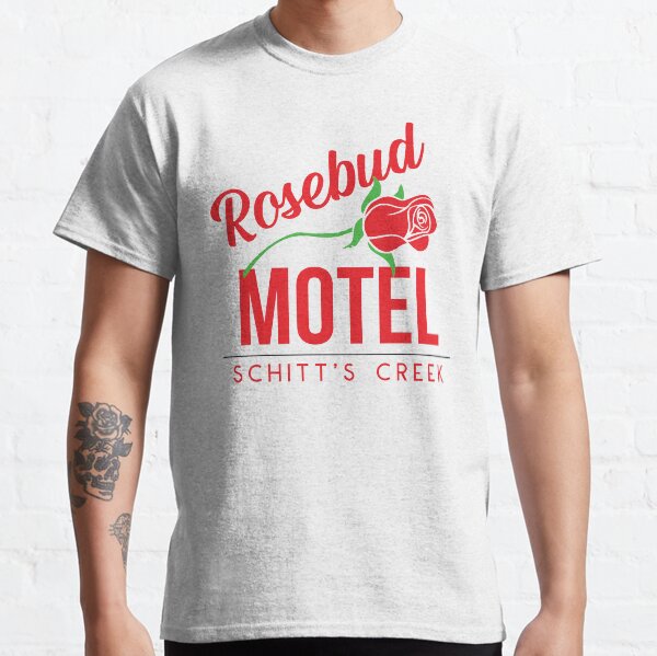 "Rosebud Motel" T-shirt for Sale by kjanedesigns | Redbubble | rosebud ...