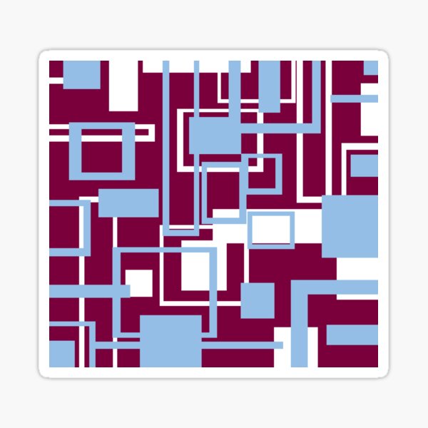 "Villa" Sticker by FootballArcade | Redbubble