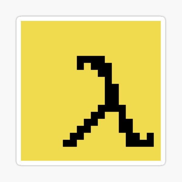 "Functional Javascript Lambda Pixel Art" Sticker for Sale by 4k1k0-zyx ...