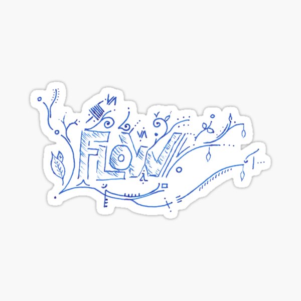 "Flow" Sticker for Sale by Blian24 | Redbubble