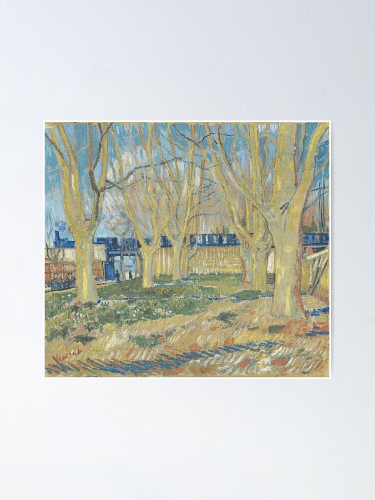 Póster «El viaducto en Arles, también conocido como El tren azul de Van ...
