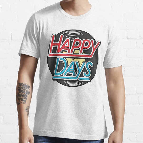 "Happy Days Rockabilly Record 1950s 50s Rock and Roll Distressed" T ...
