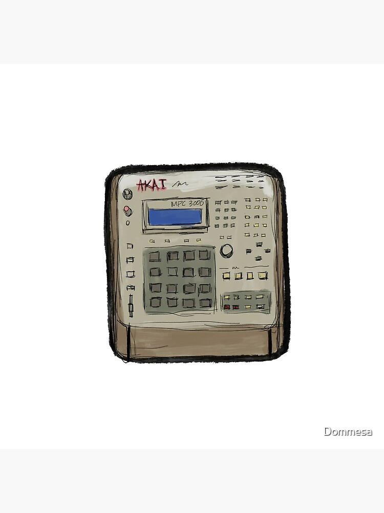 "MPC 3000 Sketch - Hip-Hop T-shirt " Poster by Dommesa | Redbubble