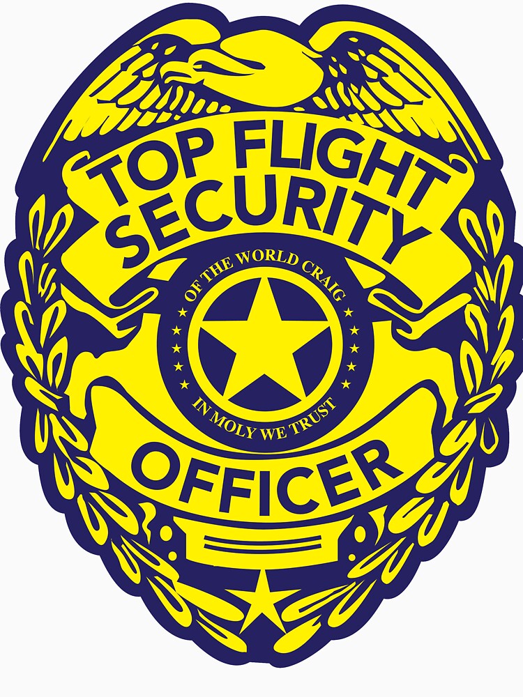 "Top Flight Security Officer Badge" Essential T-Shirt for Sale by ...