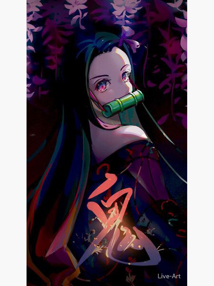 Pegatina «Anime Art - Nezuko» de Live-Art | Redbubble