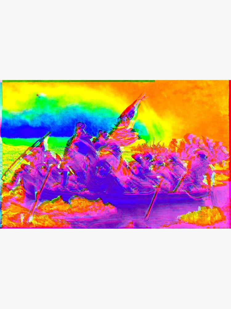 "George Washington Crossing the Delaware - Vaporwave Pop Art Version ...
