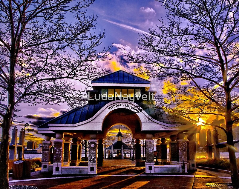 "Noddle's Island Pavilion, East Boston " by LudaNayvelt | Redbubble