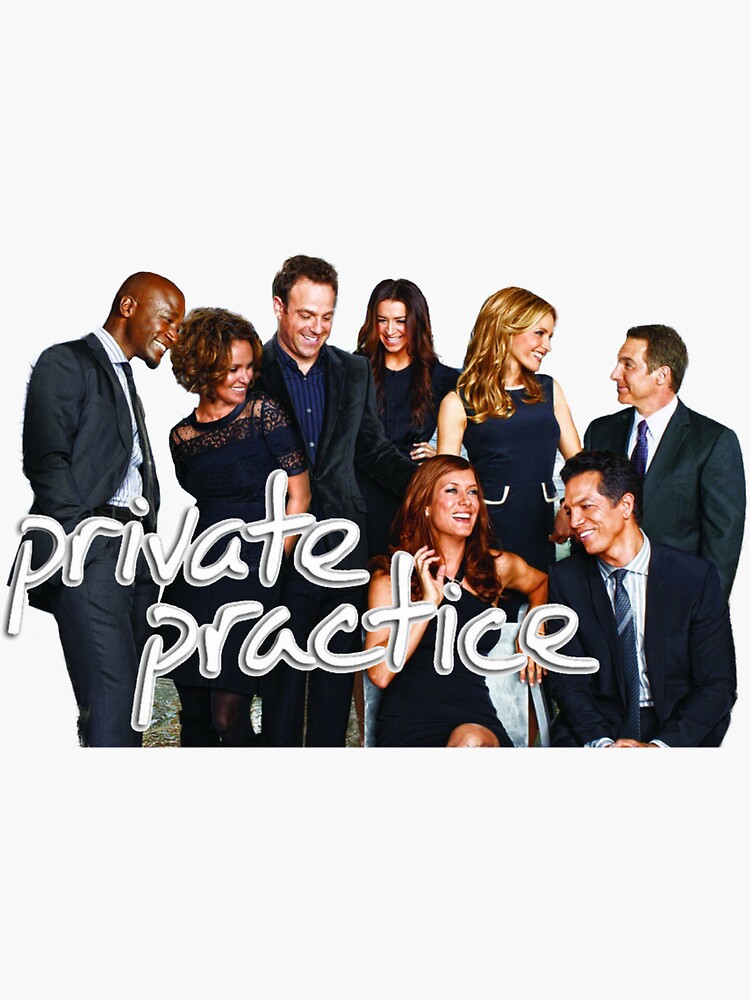 "Private Practice Cast" Sticker by opmahoney | Redbubble