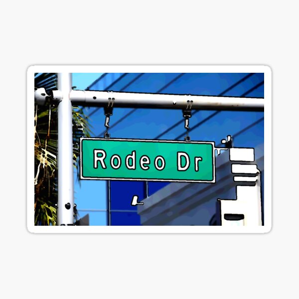 "Rodeo Drive" Sticker for Sale by csachs | Redbubble