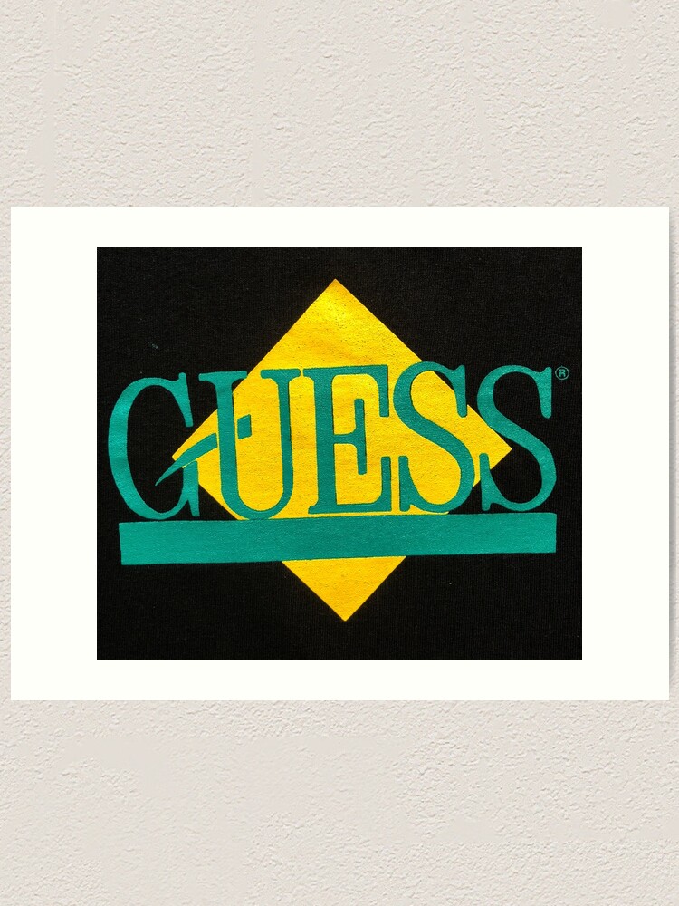 "Vintage Guess Logo" Art Print for Sale by laserknife | Redbubble