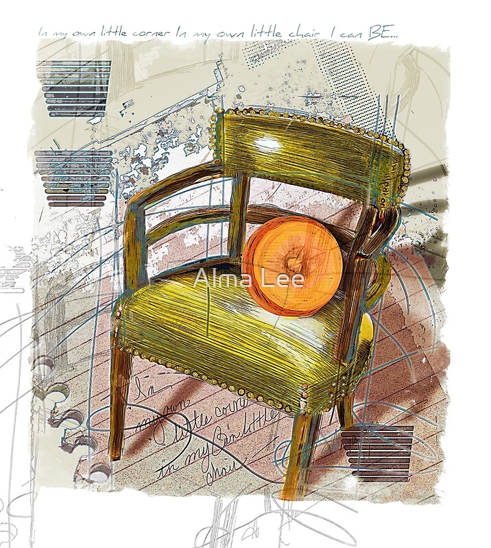 "Cinderella Chair" by Alma Lee | Redbubble