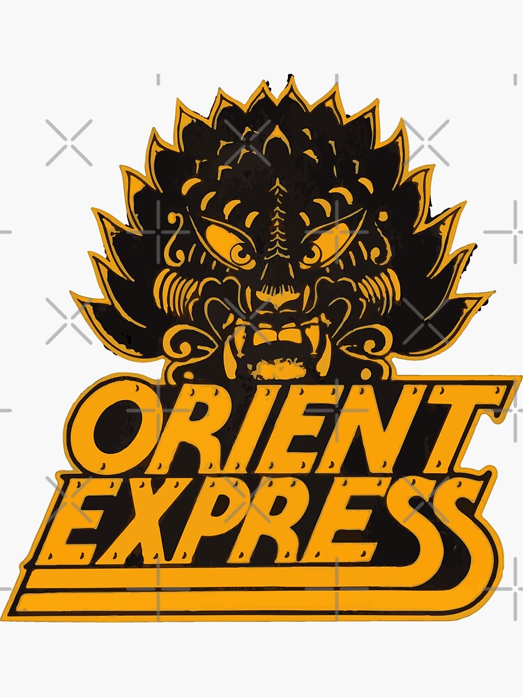 "Orient Express Design" Sticker by carowindsfanson | Redbubble