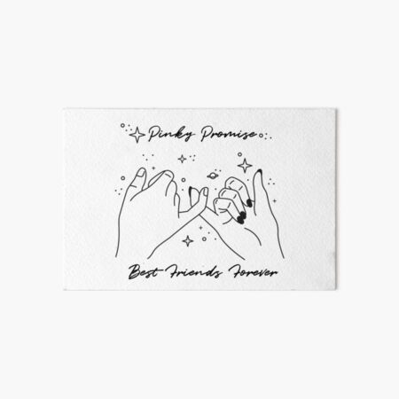 "Pinky Promise Best Friends Forever" Art Board Print for Sale by ...