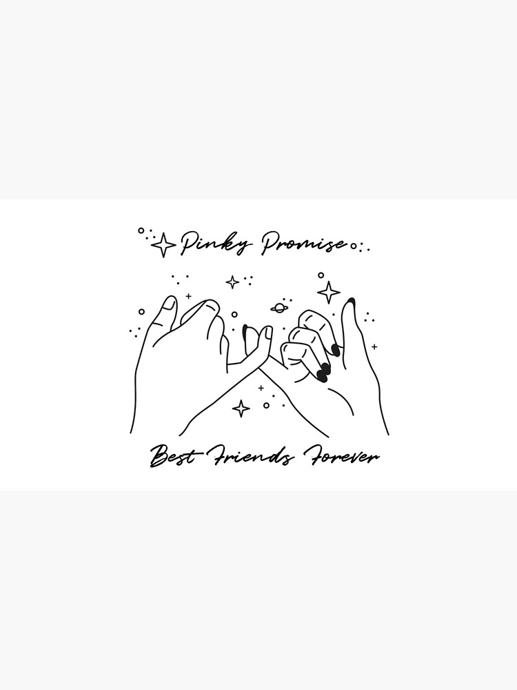 Pinky Promise Best Friends Forever Poster For Sale By Fiyatees
