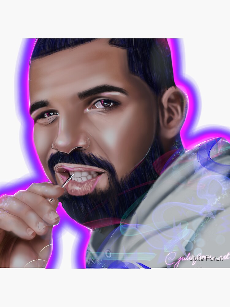 "DRAKE " Sticker for Sale by Jforan19 | Redbubble