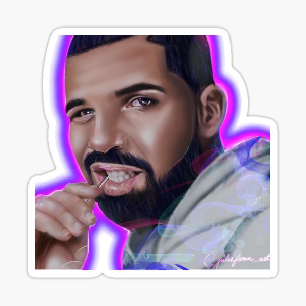 "DRAKE " Sticker for Sale by Jforan19 | Redbubble