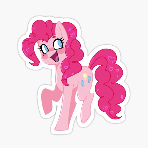 "pinkie pie!!!!" Sticker by kryptidkitten | Redbubble