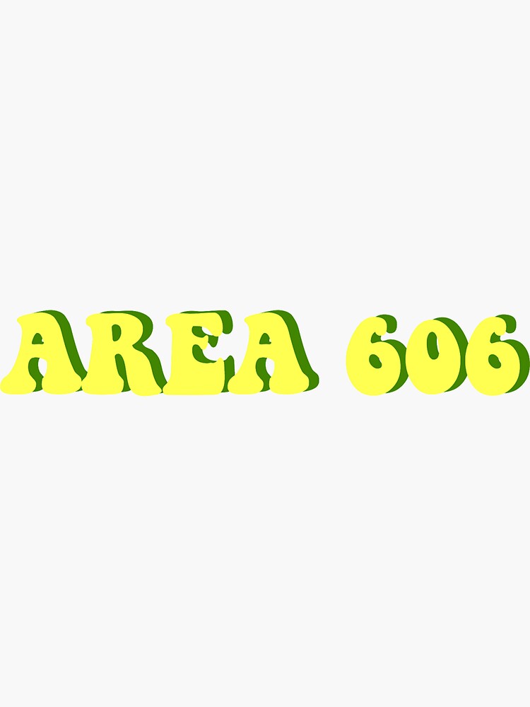 "Area Code 606" Sticker for Sale by bellabee2y5 | Redbubble