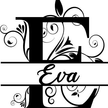 "Personalized Name Monogram E - Eva- Letter E" Sticker for Sale by ...