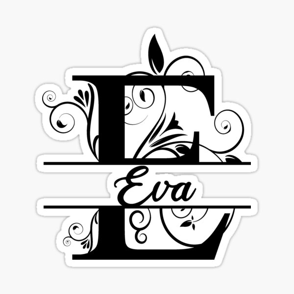 "Personalized Name Monogram E - Eva- Letter E" Sticker for Sale by ...
