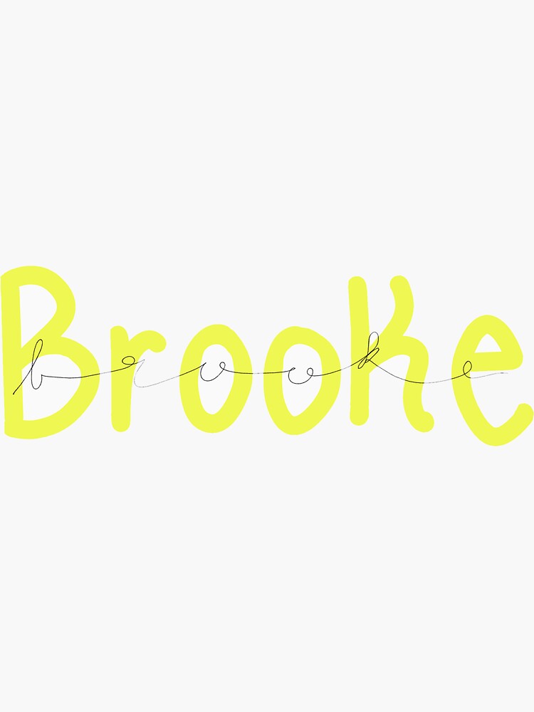 "Brooke" Sticker for Sale by elianabishop | Redbubble