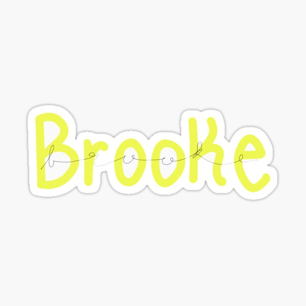 "Brooke" Sticker for Sale by elianabishop | Redbubble