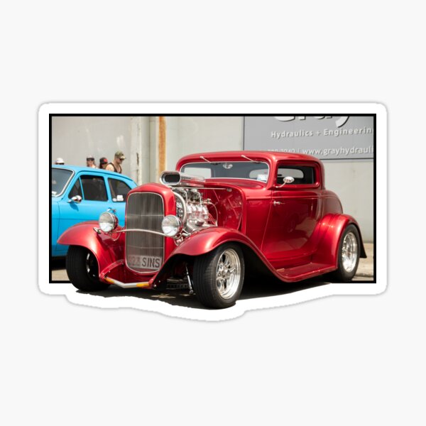 "1932 Ford Coupe Street Cut" Sticker for Sale by MillikinPhotos | Redbubble
