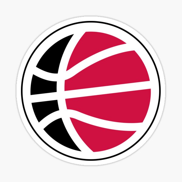 Simple Basketball Design In Your Teams Colors Sticker For Sale By