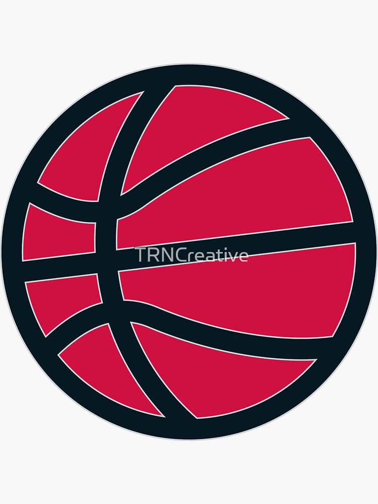 Simple Basketball Design In Your Teams Colors Sticker For Sale By