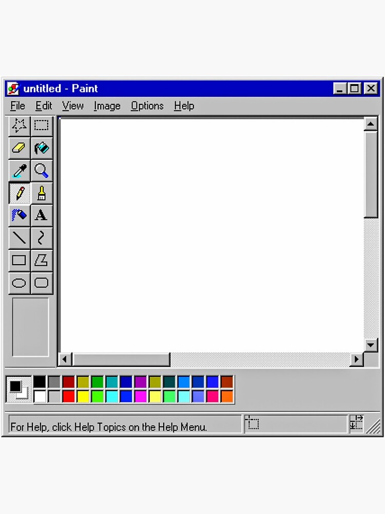 "MS Paint" Poster for Sale by internetfiend | Redbubble