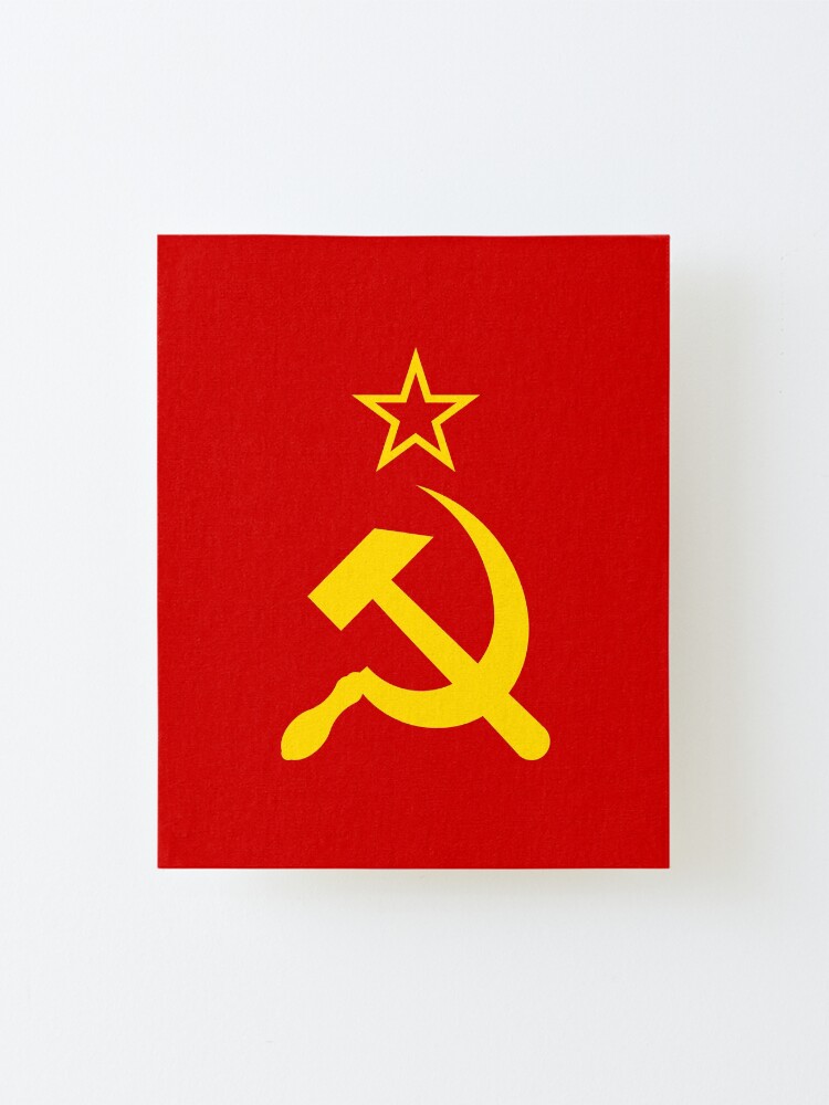 "Flag of USSR - Soviet Union Flag" Mounted Print for Sale by ...