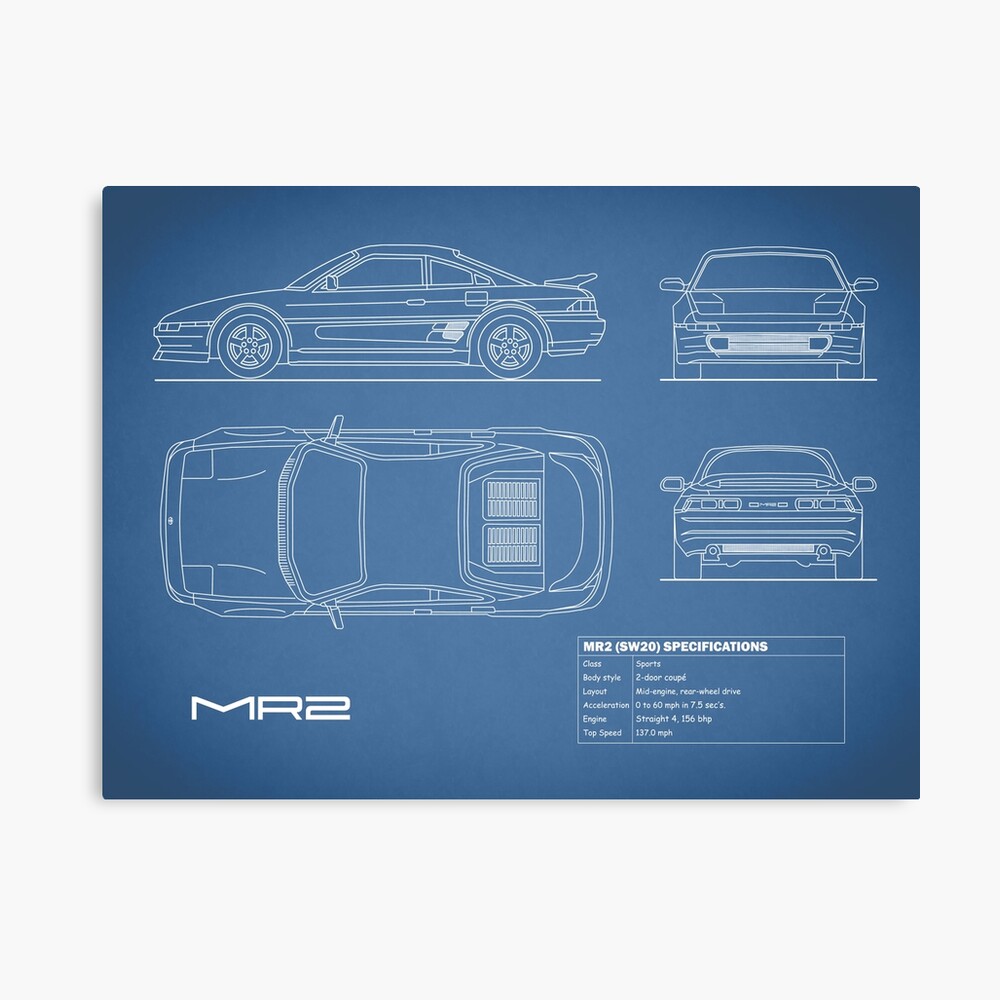Prints Digital Prints 2nd Generation Toyota MR2 Inspired Poster Print ...