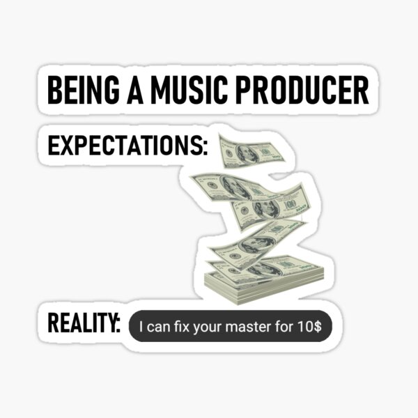 "Music Producers Truth" Sticker for Sale by Hubert-Tak-O | Redbubble