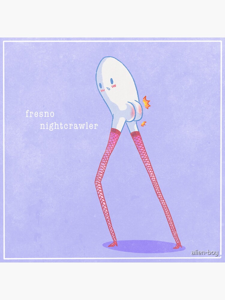 "Fresno Nightcrawler" Sticker for Sale by alien-boy | Redbubble