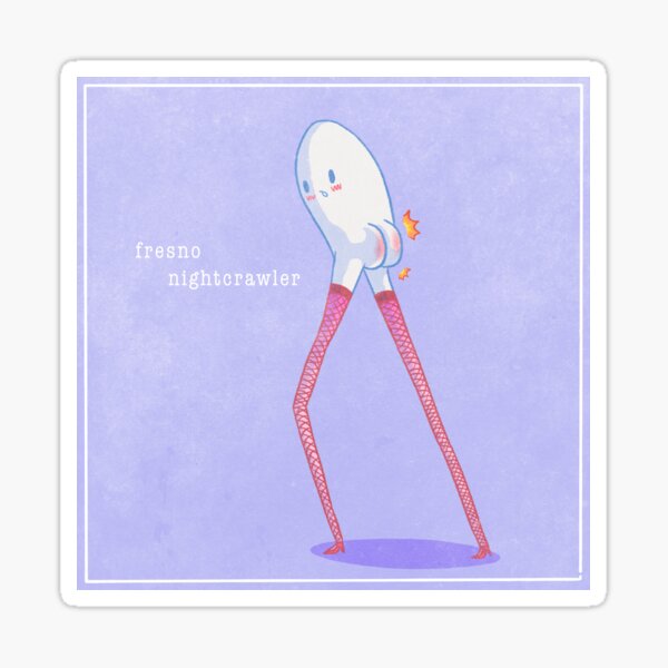 "Fresno Nightcrawler" Sticker for Sale by alien-boy | Redbubble