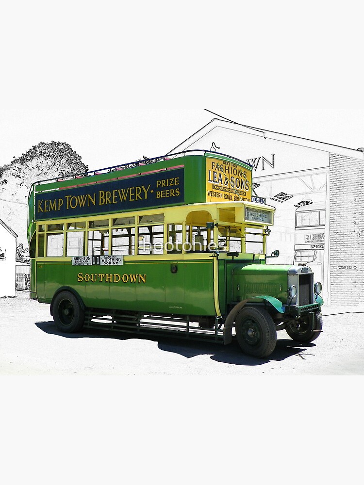 "Southdown Bus 1920’s" Poster by hootonles | Redbubble