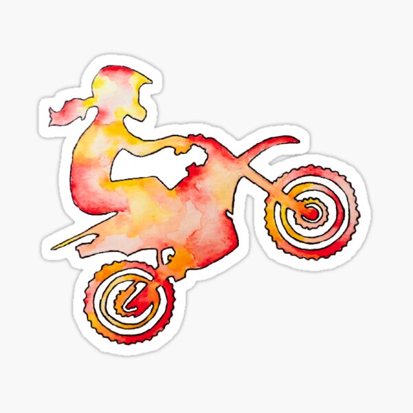 Motocross Girl Stickers | Redbubble